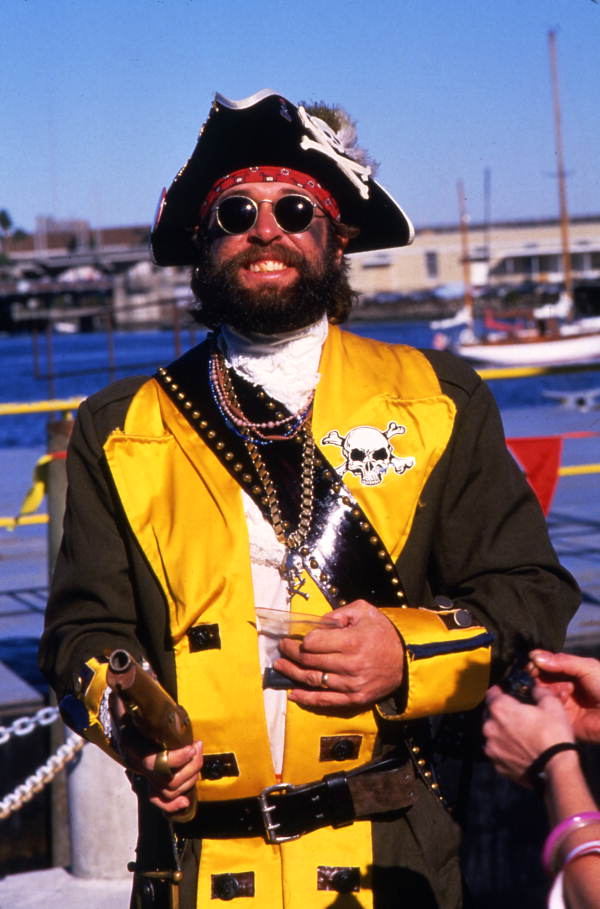 Florida Memory • Man in pirate costume during the Gasparilla Carnival ...