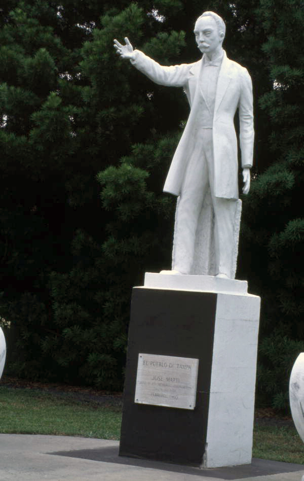 Florida Memory • Statue of Jose Marti at Ybor City.