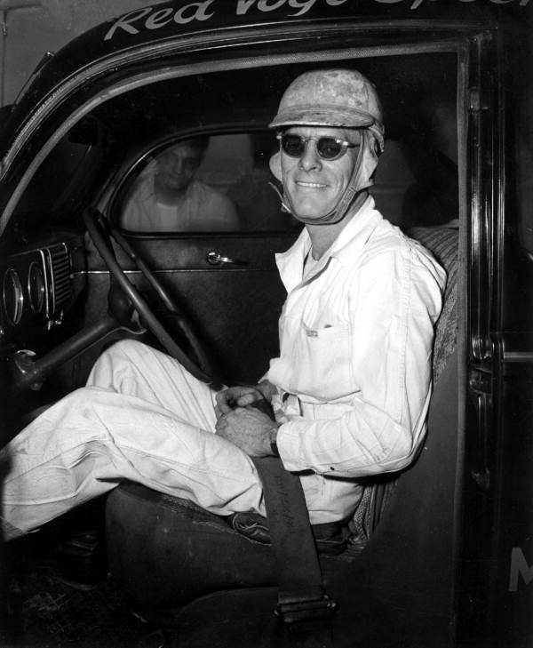 Florida Memory • "Red" Byron sits in the stock car - Daytona Beach, Florida