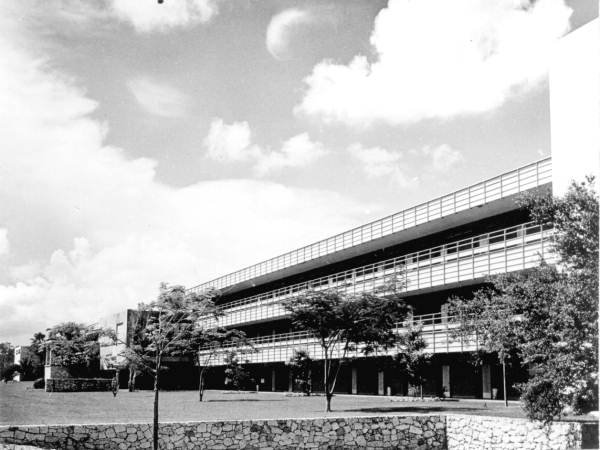 Florida Memory • Modern classroom building at the University of Miami ...