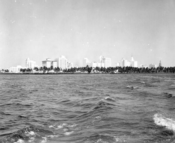 Florida Memory • View of Miami from water - Miami, Florida.