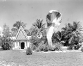Florida Memory • Huge cobra sculpture at the Miami Serpentarium entrance.