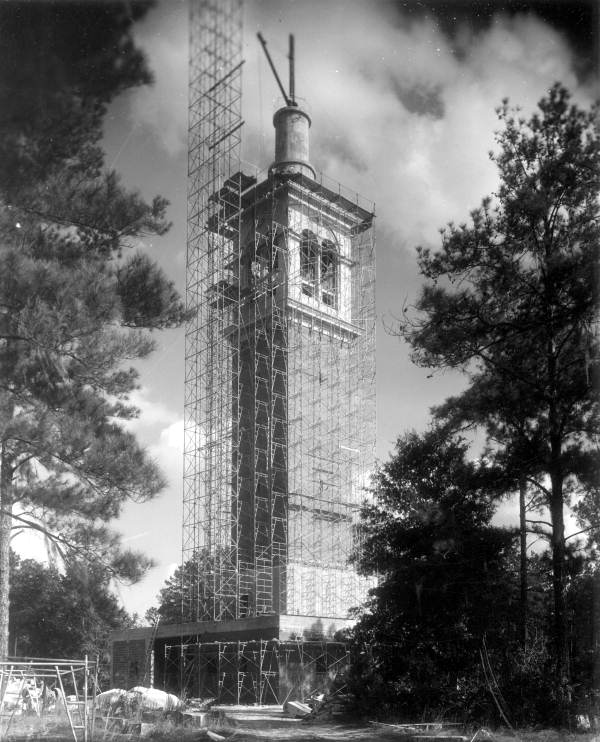 Florida Memory • The tower being constructed at the Foster Memorial.