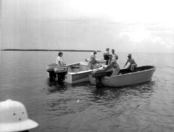 Florida Memory • Fishing conservation agents check the legal sizes of a ...