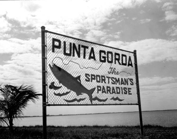 Florida Memory • Punta Gorda sign - Punta Gorda, Florida.
