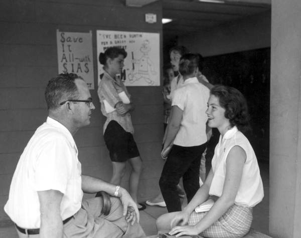 Florida Memory • Students standing around while a teacher and student ...