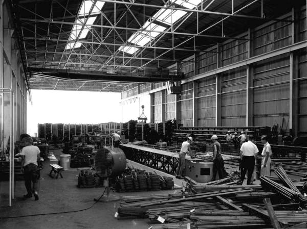 Florida Memory • Interior view showing employees working at the Laclede ...