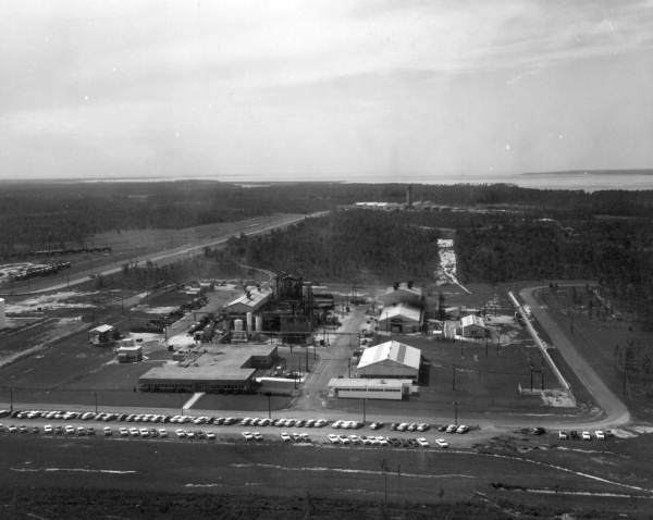Florida Memory • Aerial view of the Columbia-National Corp. zirconium ...