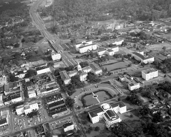 Florida Memory • Aerial view of the Florida Capitol Complex ...
