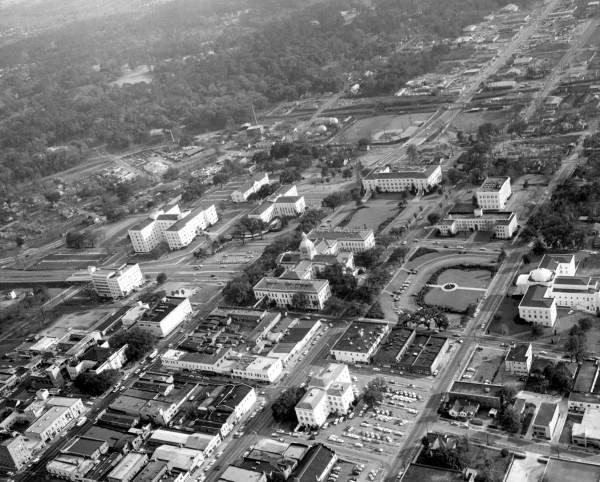 Florida Memory • Aerial view of the Florida Capitol Complex ...