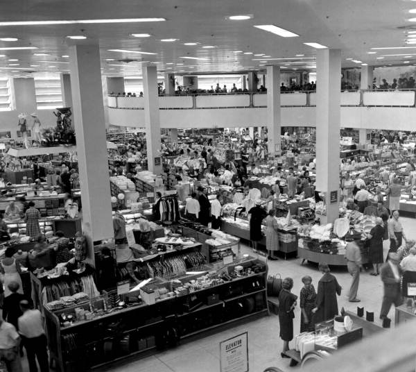 Florida Memory • Customers shopping at Maas Brothers department store ...