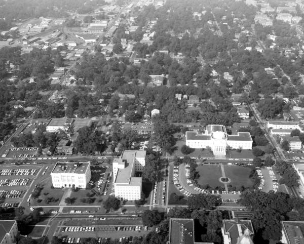 Florida Memory • Aerial view of the Florida Capitol Complex ...