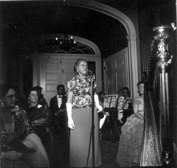 Florida Memory • Lillian Saunders at the microphone during Stephen ...