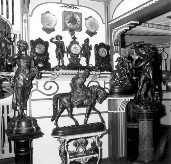 Florida Memory • Clocks and figurines on display at a museum - St ...