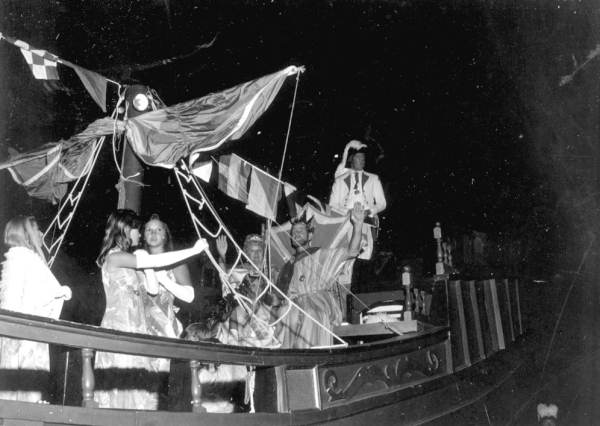 Florida Memory • King Neptune Frolics night parade - Sarasota, Florida.