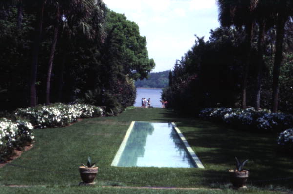 Florida Memory • View showing the reflecting pool at Maclay Gardens ...