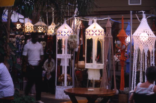 Florida Memory • Handmade lampshades on display at the Florida Festival ...