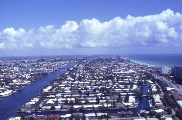 Florida Memory • Aerial view looking north over the Bermuda Riviera ...