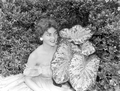 Florida Memory • Jan Holden poses in a dress with caladium - Cypress ...