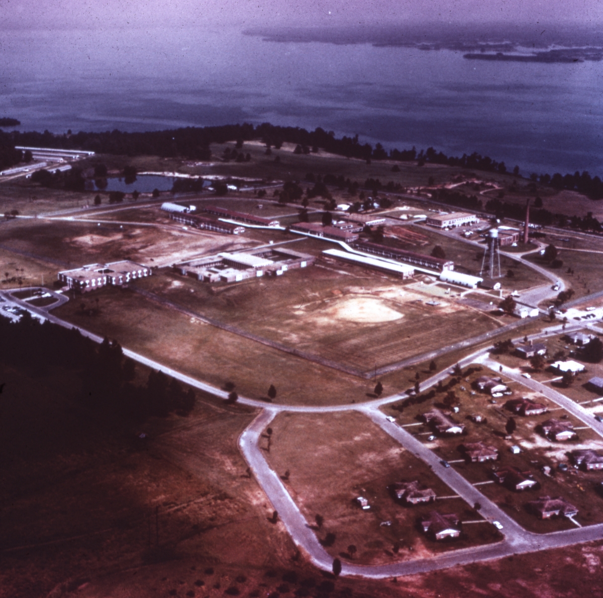 Florida Memory • Aerial view looking northwest at the Apalachee ...
