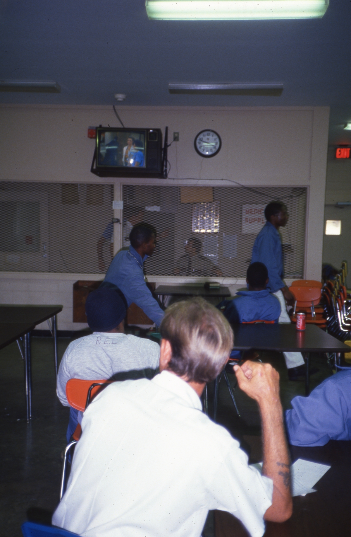 Florida Memory • Inmates watching t.v. at the Apalachee Correctional ...