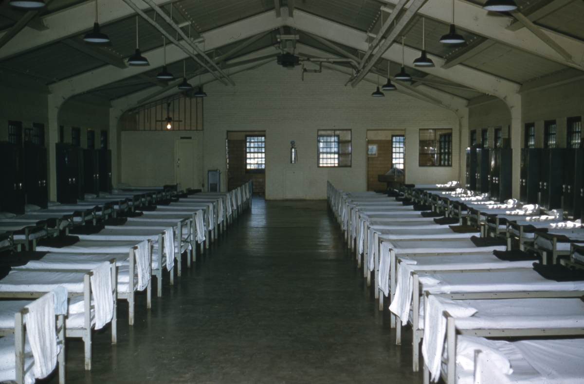 Florida Memory • Interior view showing sleeping area at the F.S.P. in ...