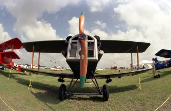 Florida Memory • Close-up fisheye view showing the front of a WWI era ...