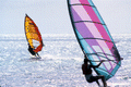 Florida Memory • Windsurfers off Smathers Beach at the end of South ...