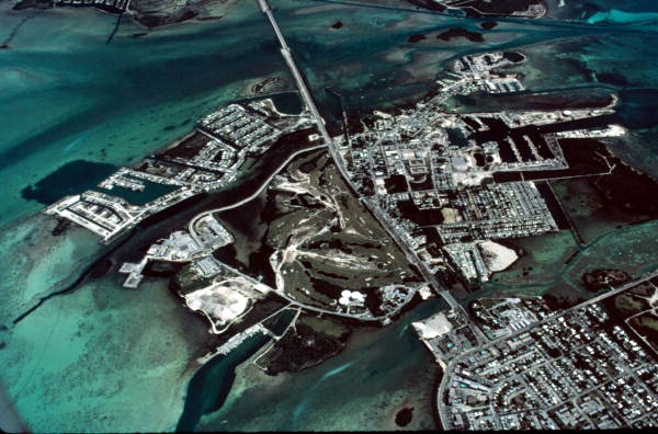 Florida Memory • Aerial view of Stock Island from 8000 feet
