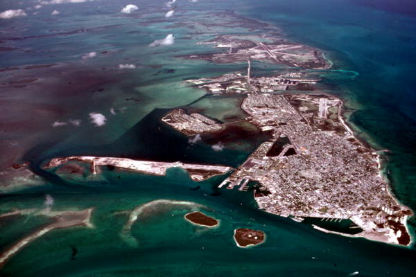 Florida Memory • Aerial view of Key West, Florida..