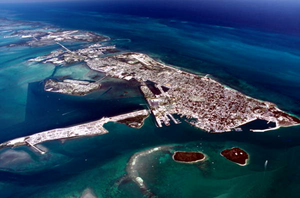 Florida Memory • Aerial view of Key West, Florida..