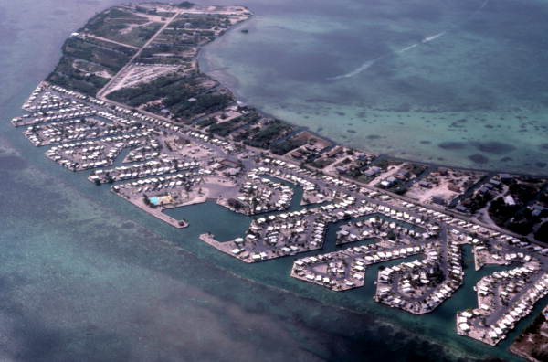 Florida Memory • Aerial view of "Venture Out" resort - Cudjoe Key, Florida