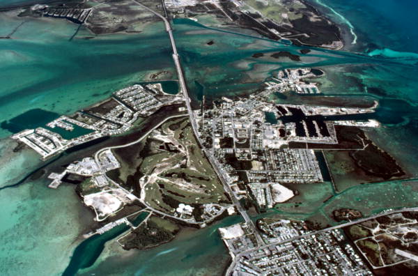 Florida Memory • Aerial view of Stock Island from 8000 feet