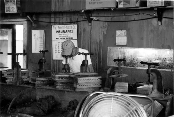 Florida Memory • "Rex of Key West" employee rolling cigars at the ...