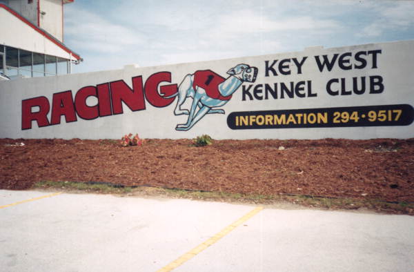 Florida Memory • Sign for the Key West Kennel Club dog racing track ...