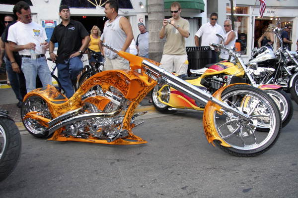 Florida Memory • Motorcycle on Duval Street during the annual Poker Run ...