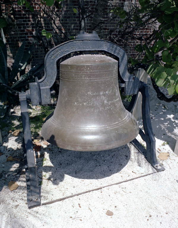 Florida Memory • Key West fire bell on display outside the East ...