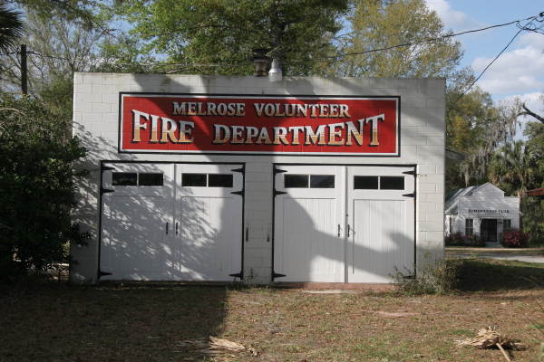 Florida Memory • Old Melrose Volunteer Fire Department building on SR ...