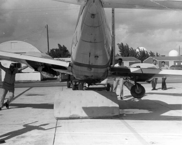 Florida Memory • Plane being moved at Naval Air Station Key West after ...