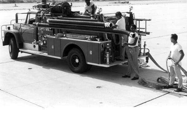 Florida Memory • Firefighters performing a monthly routine of reversing ...