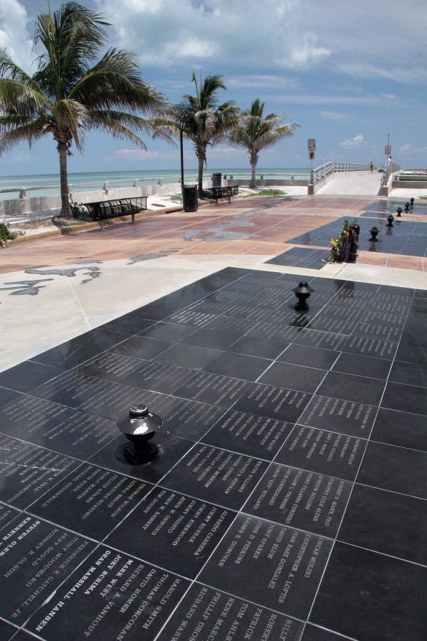 Florida Memory • Close-up view of the Key West AIDS Memorial.
