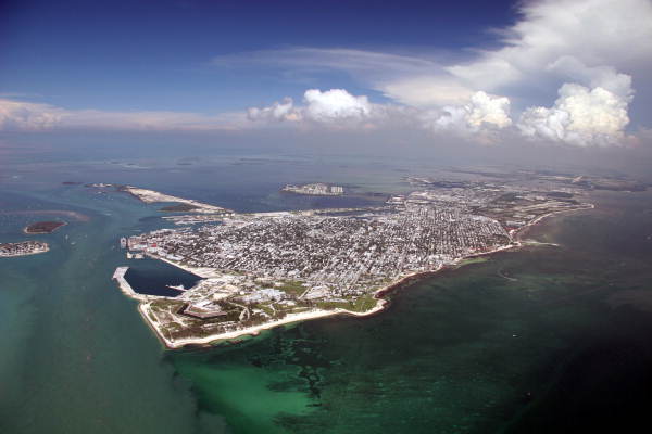Florida Memory • Aerial view overlooking the city - Key West, Florida.