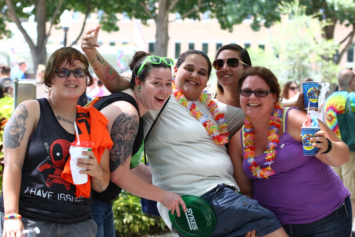 Florida Memory • Group portrait of young women at the Polk Pride in the ...