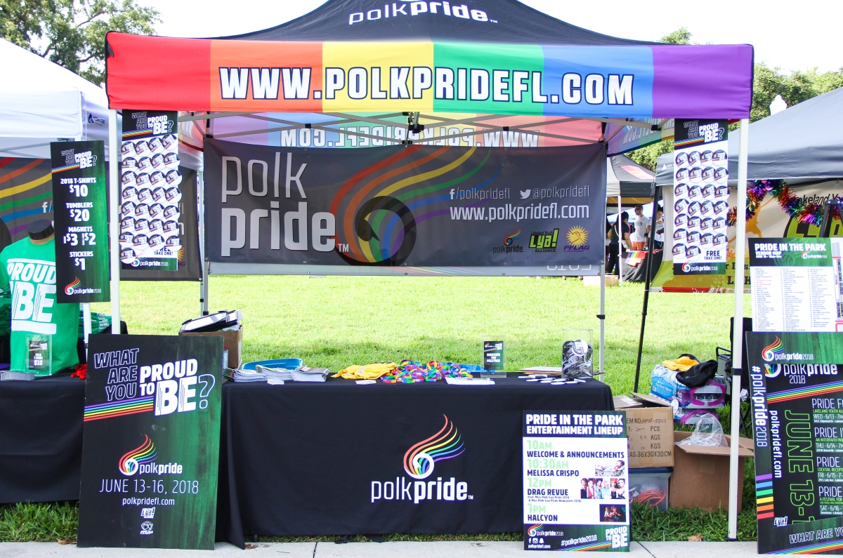 Florida Memory • Information tent at the Polk Pride in the Park ...