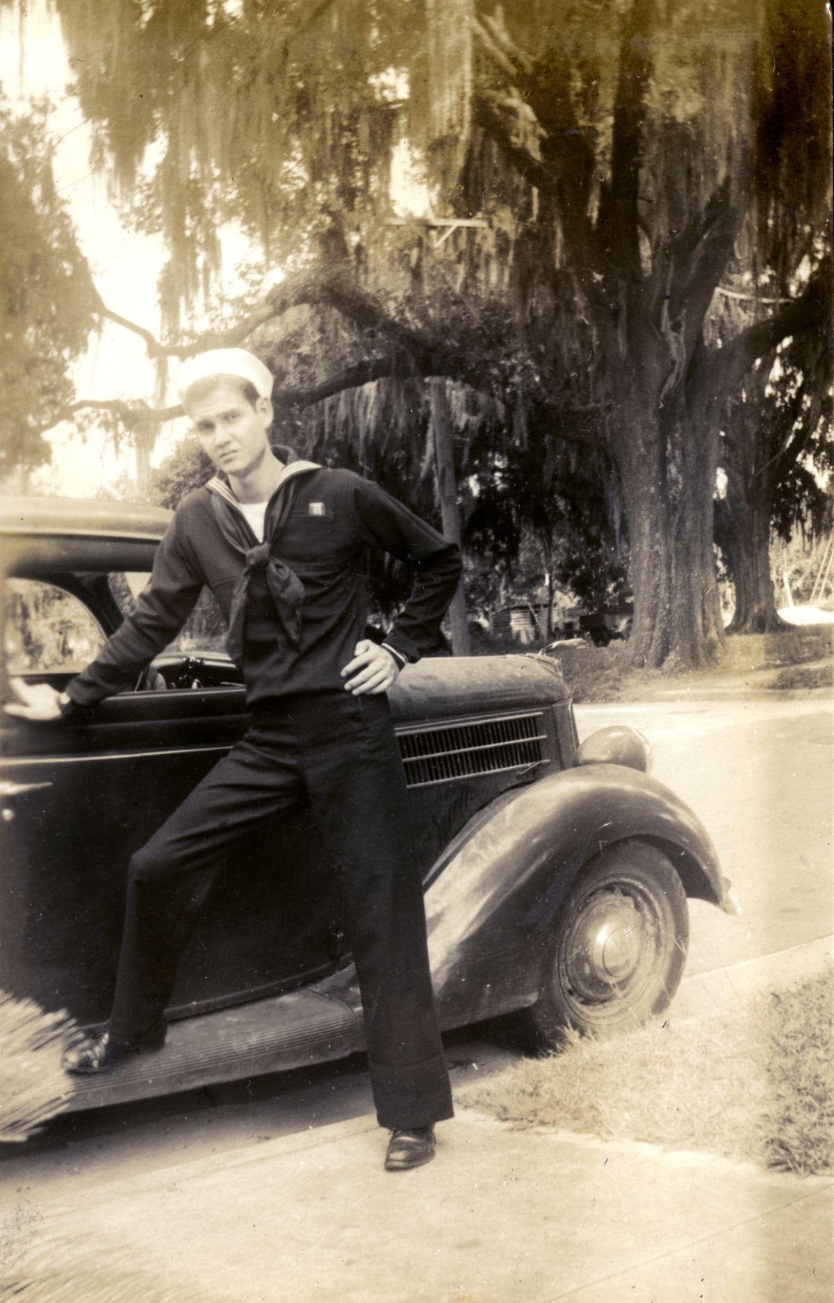 Florida Memory • Sailor Johnny Morris posing in Agricola.