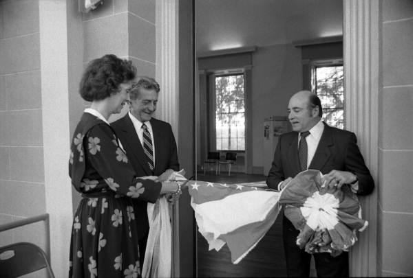 Florida Memory • Florida's first lady Adele Graham cutting the ribbon ...
