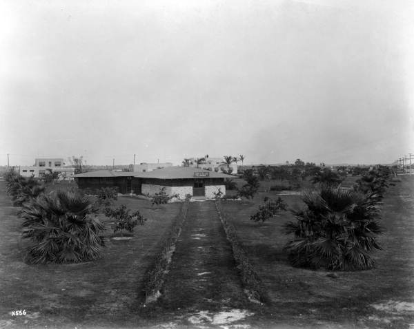 Florida Memory • Curtiss-Bright Ranch Company office building in ...