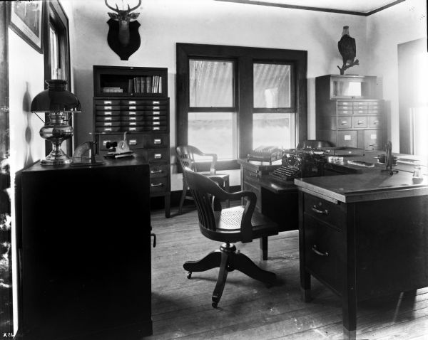 Florida Memory • Interior view of Curtiss-Bright Co. office in Miami.