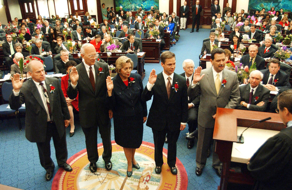 Florida Memory • Newly-elected Representatives being sworn into office ...