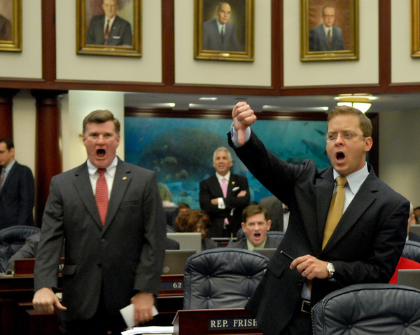 Florida Memory • Representative Jim Frishe, left, and Majority Leader ...
